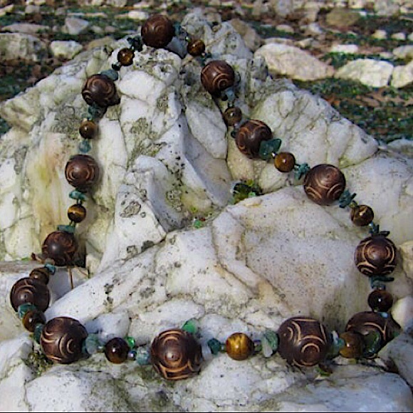 Shapeshifter | Jewelry | Shamans Call Wood Moss Agate Tigers Eye ...